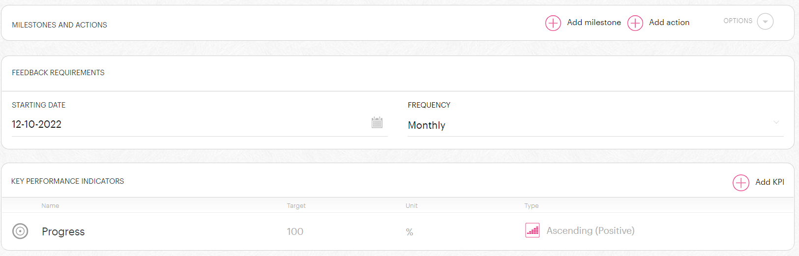 Create new initiative - ActionPlanner