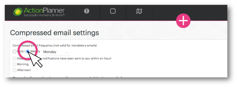What are compressed emails? - ActionPlanner