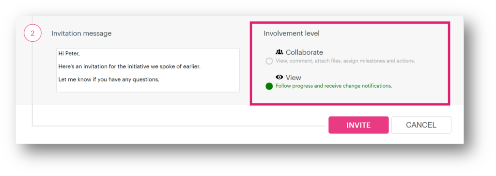 How to invite a guest - ActionPlanner